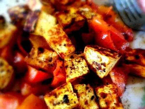 Paneer Tomato Salad Recipe