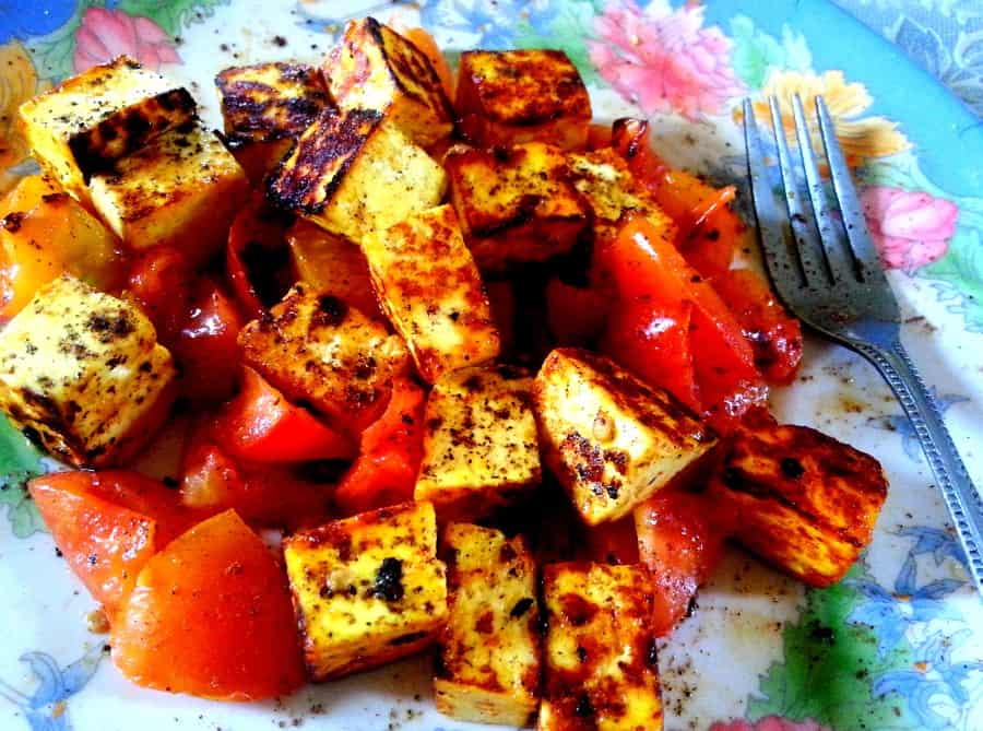 Paneer Tomato Salad Recipe