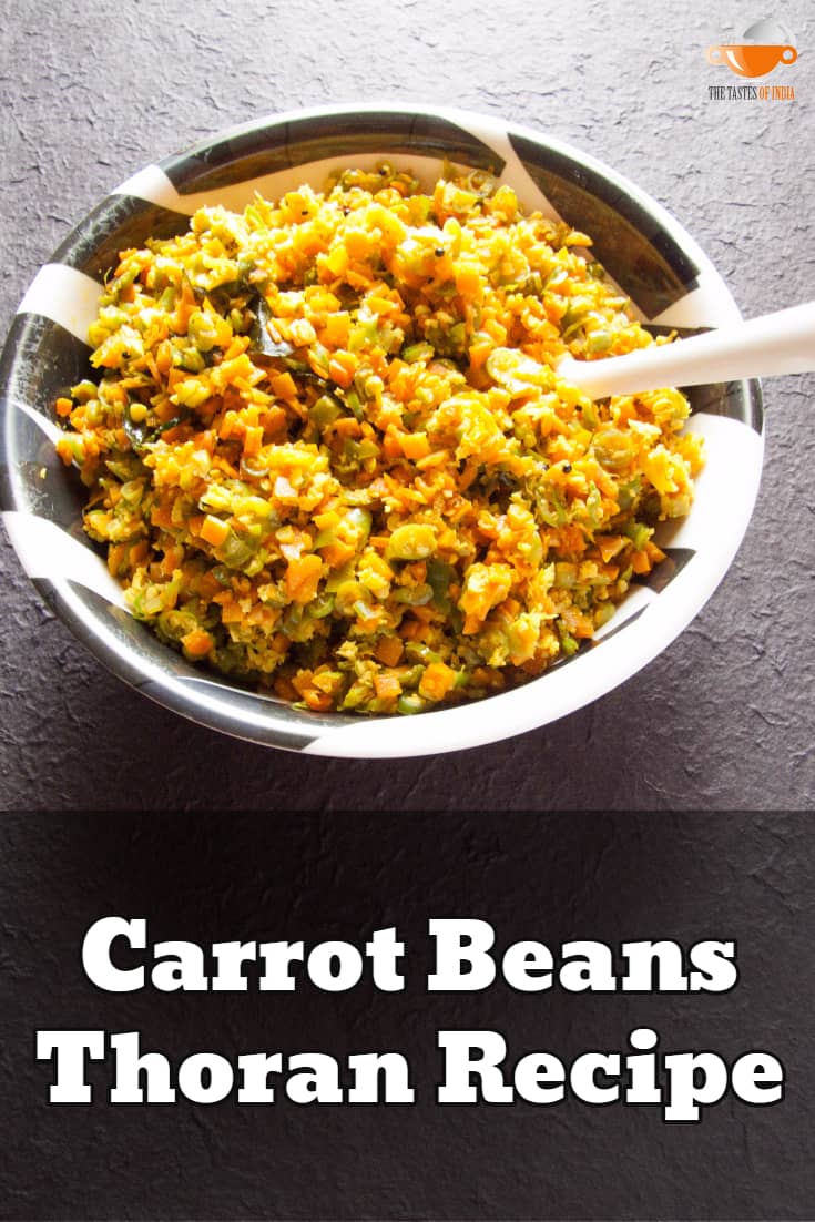 Carrot Beans Thoran Recipe - Carrot Beans Stir Fry Recipe