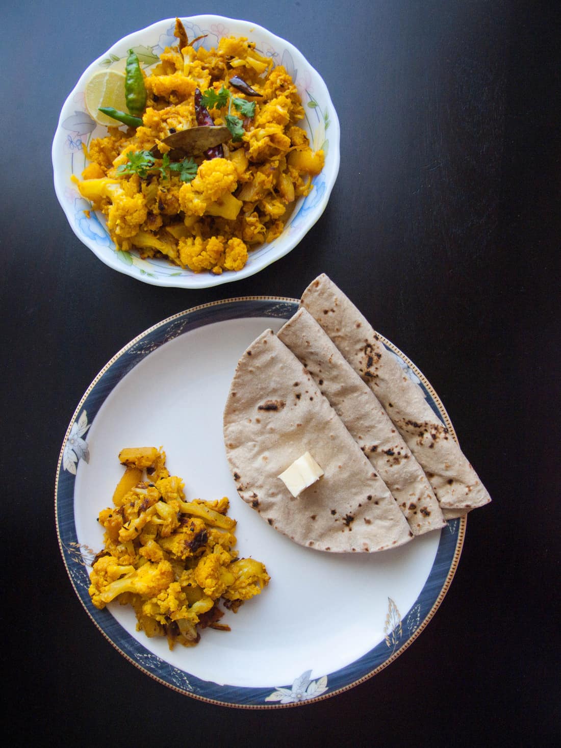 Gobi Aloo Bhujia Recipe – Cauliflower Potato Stir Fry Recipe – The ...