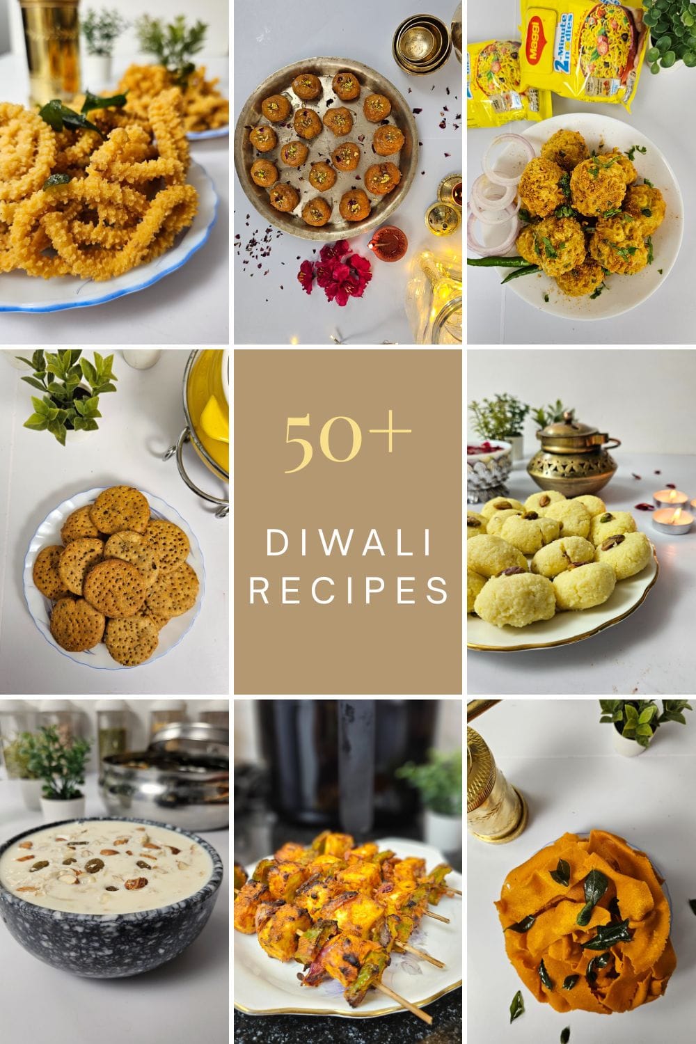 50+ Best Diwali Sweets and Snacks Recipes from my Kitchen!