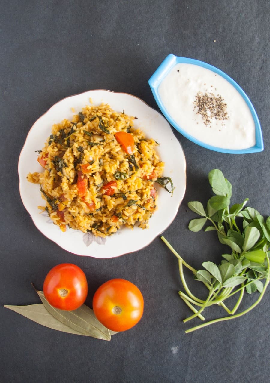 Methi Rice Recipe - How to Make Methi Rice Recipe