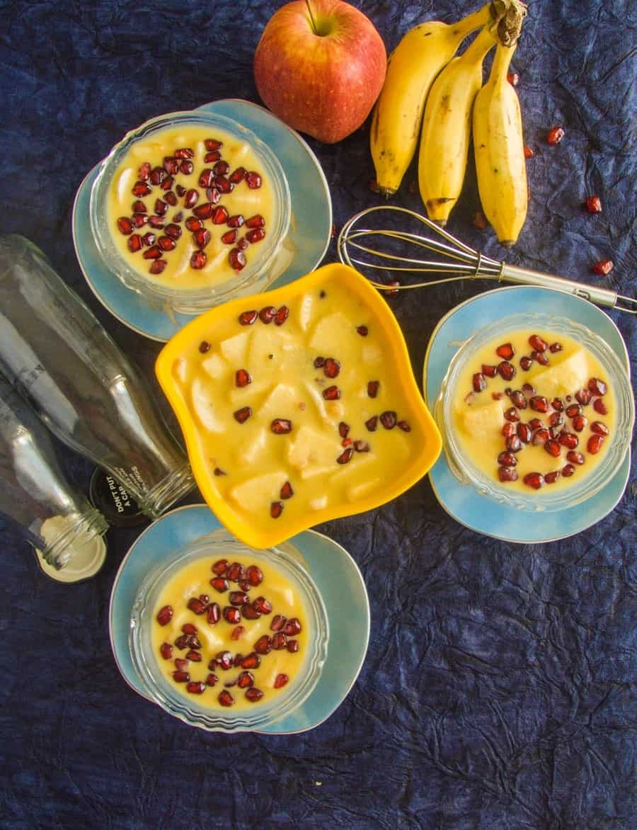 Fruit Custard Recipe - How to Make Fruit Custard Recipe