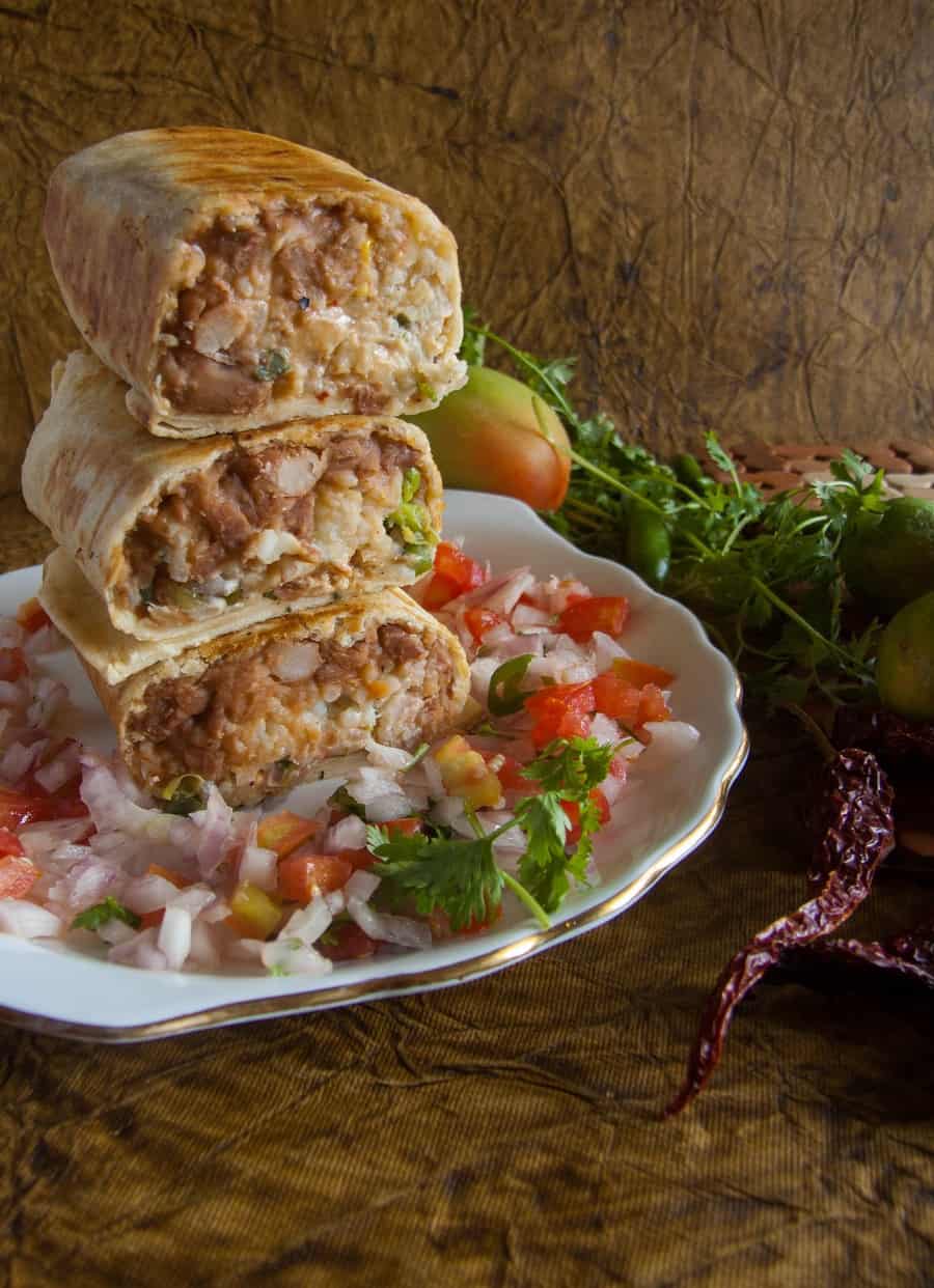 Indian Style Vegetarian Burrito Recipe