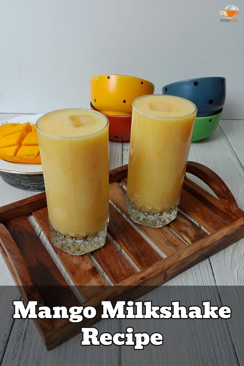 Recipe for Mango Milkshake - Quick Mango Milkshake Recipe