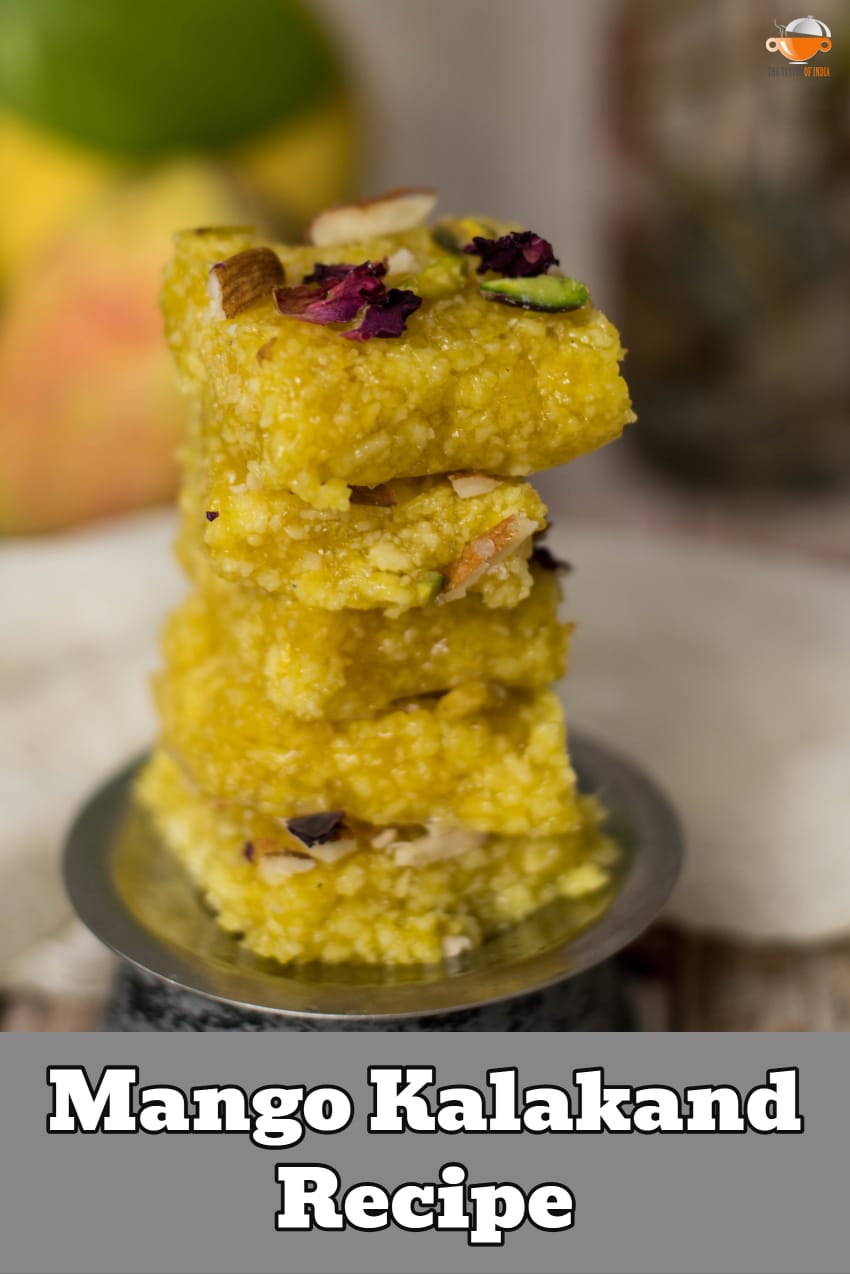 Mango Kalakand - Easy Mango Kalakand Recipe