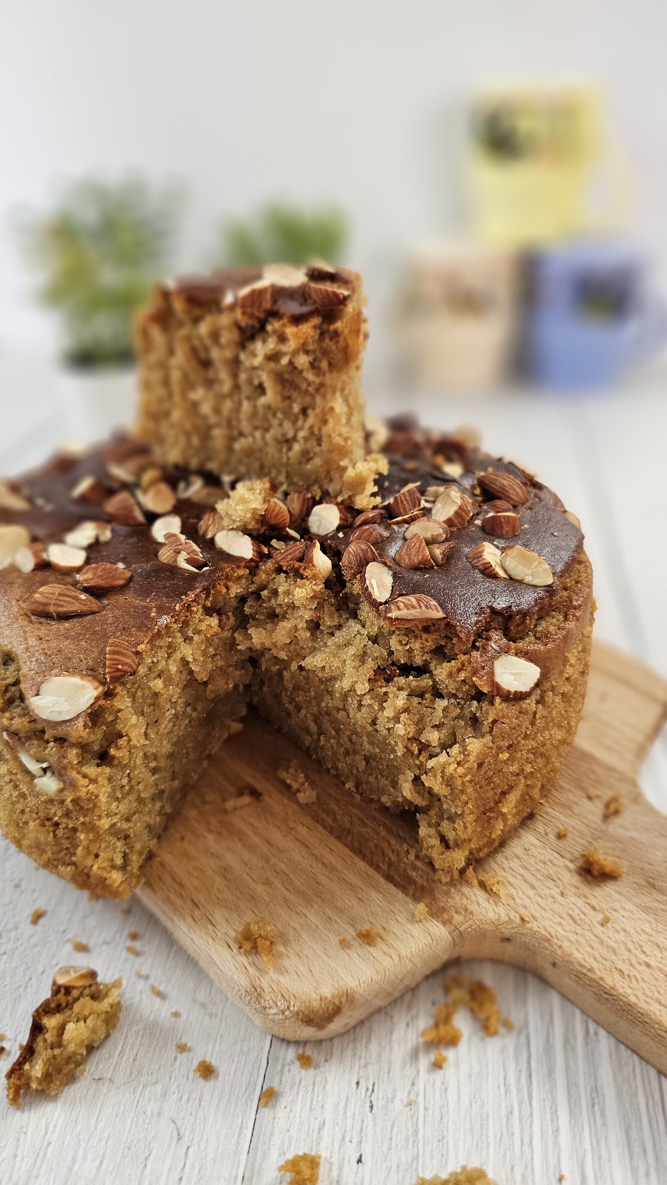 Eggless Aata Jaggery Cake - Easy Whole Wheat Jaggery Cake