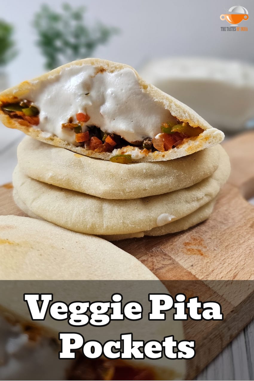 Easy Veggie Pockets - Veggies Pita Pocket Recipe