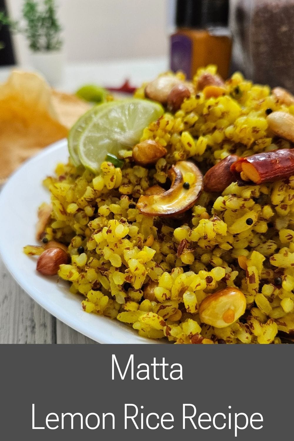 Matta Lemon Rice Recipe - Tangy, Nutritious, and Delicious