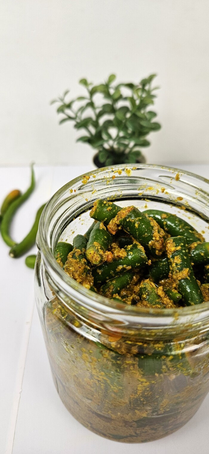 Green Chilli Pickle – Easy Instant Achar Without Sunlight
